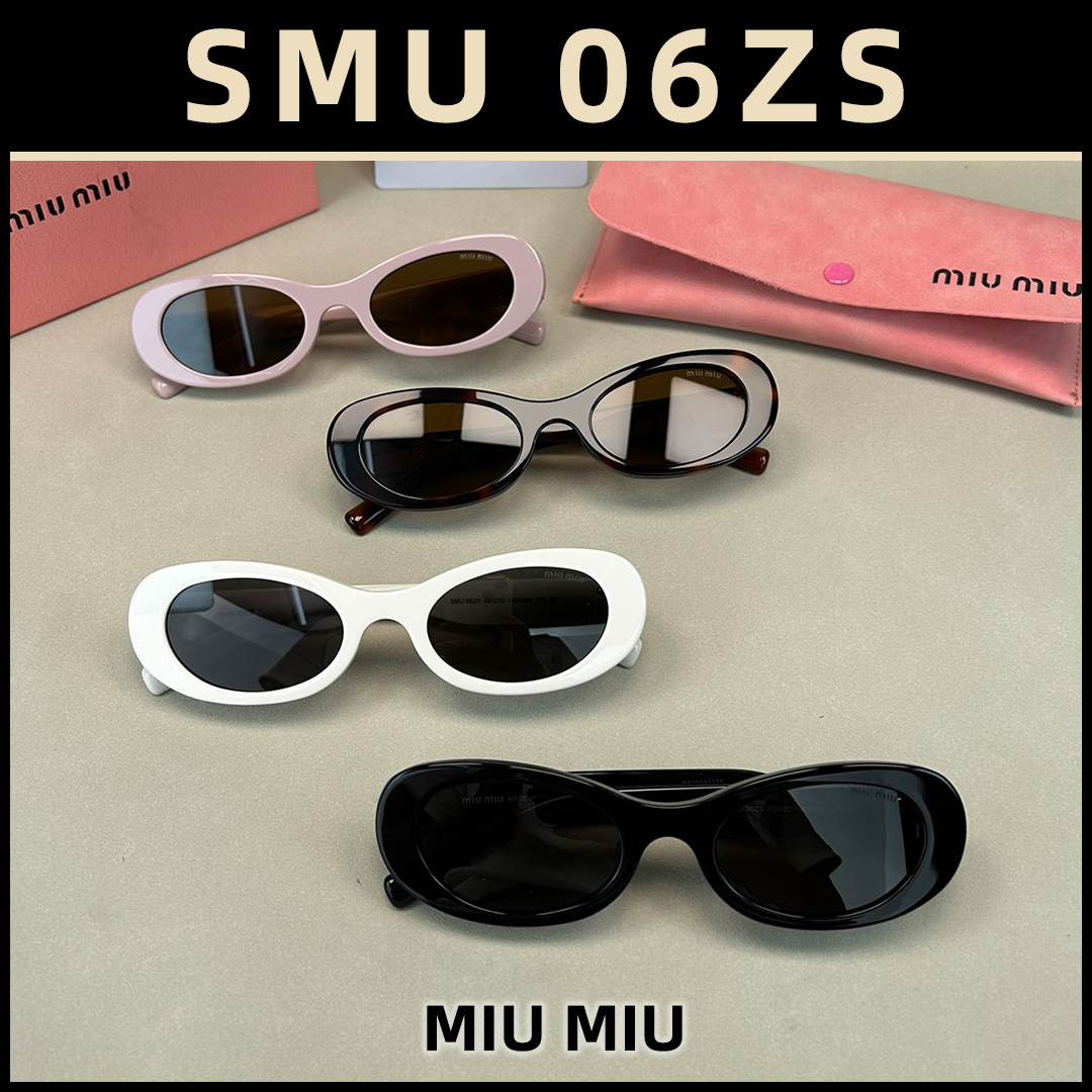 SMU 06ZS - Elliptical frame acetate fiber sunglasses - Mr.Glasses store